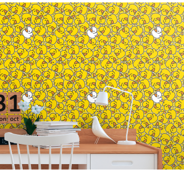 Roliga gula tapeter för ditt hem - Tenstickers